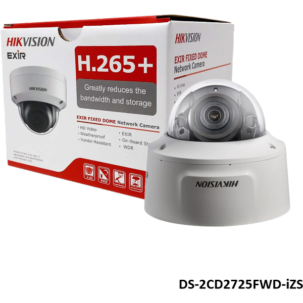 Hikvision 2 MP IR Varifocal Dome Network Camera - DS-2CD2725FWD-IZS – New World