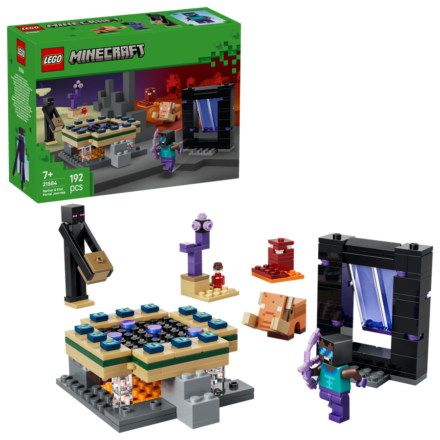 21584 LEGO® Minecraft® Nether & End Portal Journey – New World