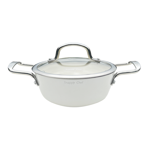 Snappy Chef 20cm Superlight Casserole, White - CICW020 – New World