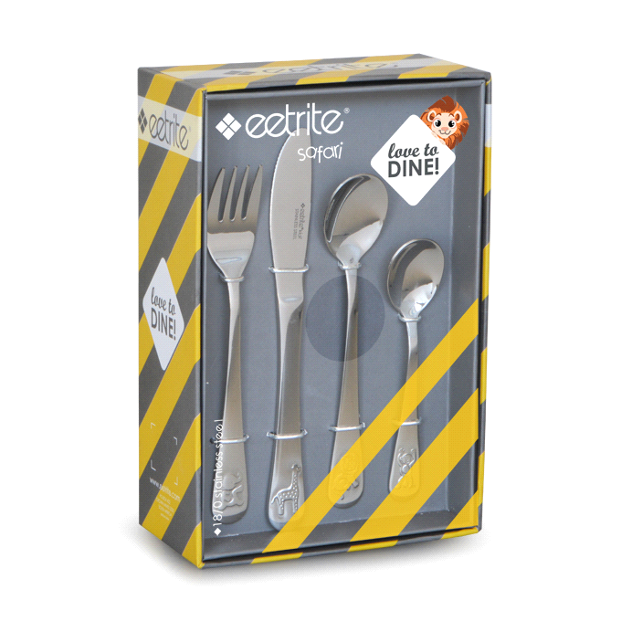 Eetrite KC1 Safari Kids Cutlery Set – New World