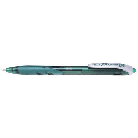 Pilot Rexgrip Medium Ballpoint Pen - Green Ink – New World