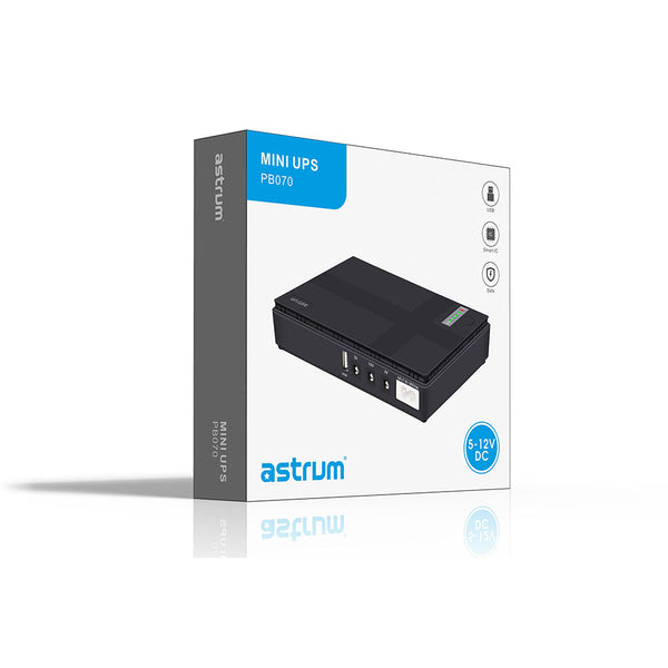 Astrum PB070 Mini UPS Power Bank (10200MaH) Black – New World