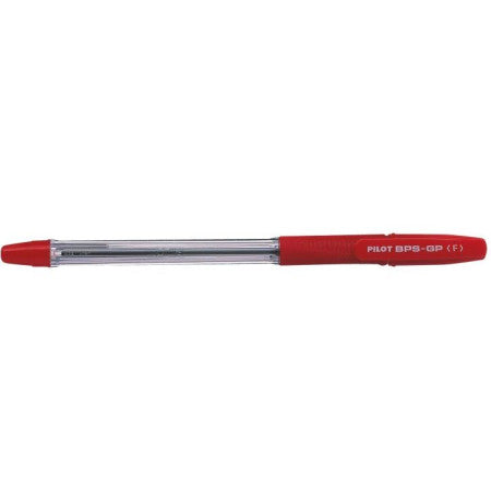 Pilot BPS Grip Ballpoint Pen Fine - Red Ink – New World