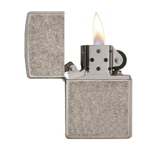 Zippo Armor Antique Silver Plate – New World