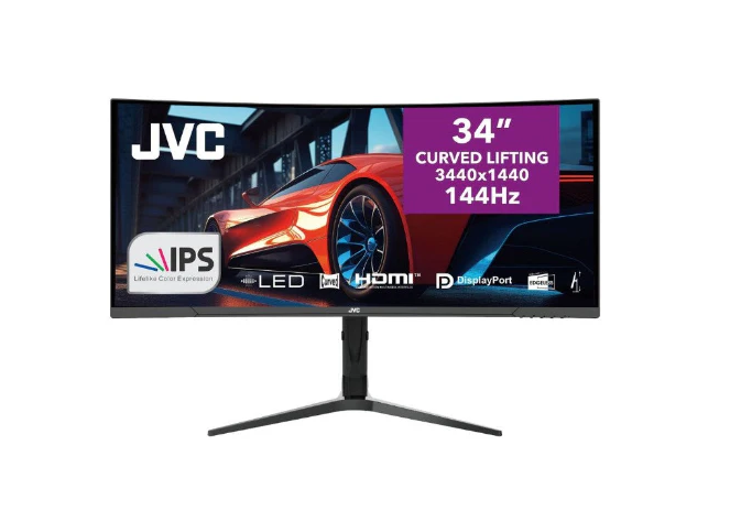 JVC LT-GN3545 34" WQHD Curved Gaming Monitor – New World