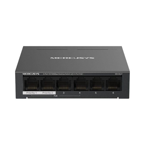 Mercusys MS106LP 6-port 10/100Mbps Desktop Switch with 4-port PoE+ ...