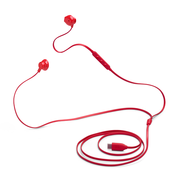 JBL TUNE 305C USB-C Wired Hi-Res Earbuds - Red – New World
