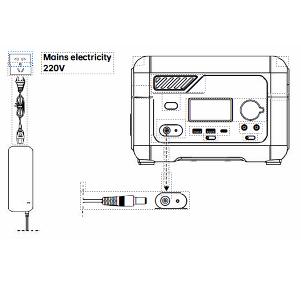 ALTI 300W 346Wh Multifunctional Portable Power Station – New World