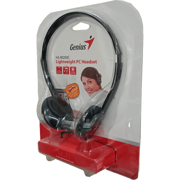 Genius Lightweight Headset with Mic - HS-M200C – New World