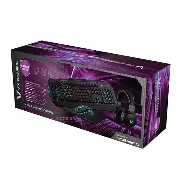 Volkano VX Gaming Hercules 4 IN 1 Combo - VX-147BK – New World