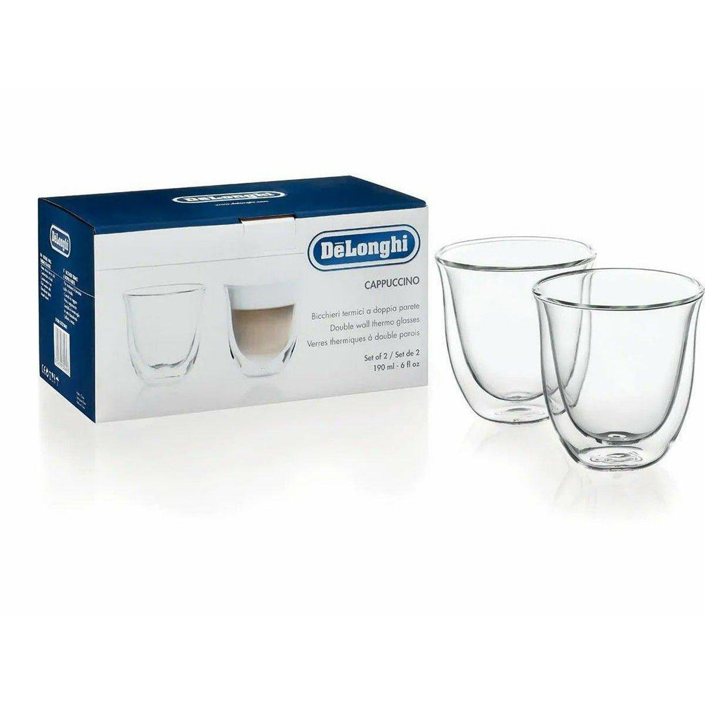 DeLonghi Double Walled Thermo Espresso Glasses Set of 2 – New World